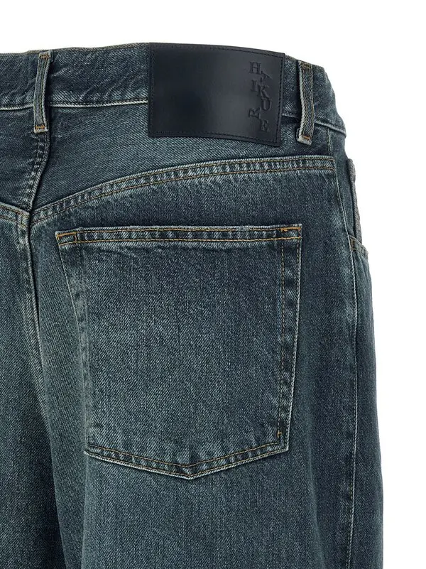 HAIKURE Candy Pleat Detailed Wide-leg Jeans - Green