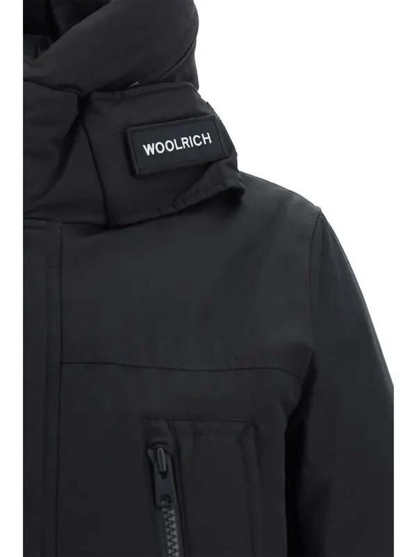 Woolrich Hooded Padded Coat - Black