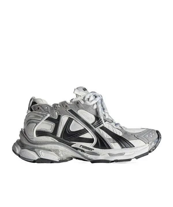 Balenciaga Runner Lace-up Sneakers - Gray/white/black