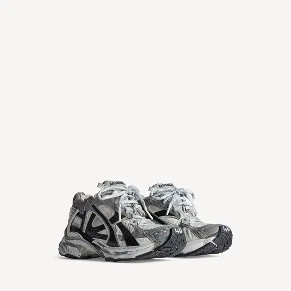 Balenciaga Runner Lace-up Sneakers - Gray/white/black