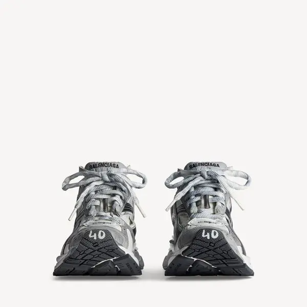 Balenciaga Runner Lace-up Sneakers - Gray/white/black