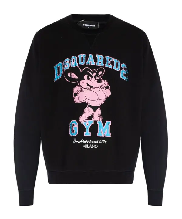 Dsquared2 Gym" Graphic Sweatshirt - Black