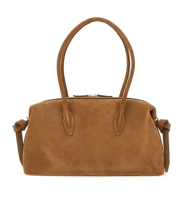 Yuzefi Brioche Duffle Shoulder Bag - Brown
