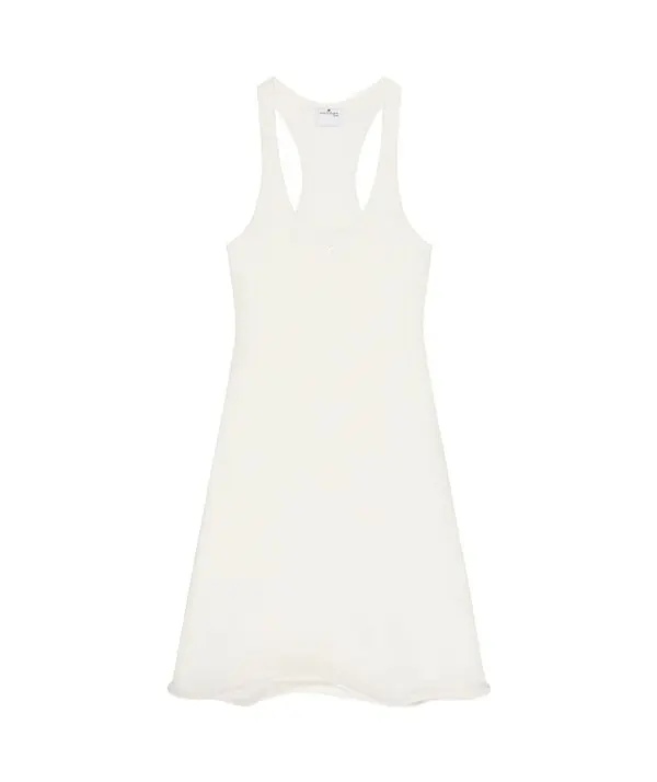 COURREGES Courrèges Medusa Rib Knit Dress - Heritage White