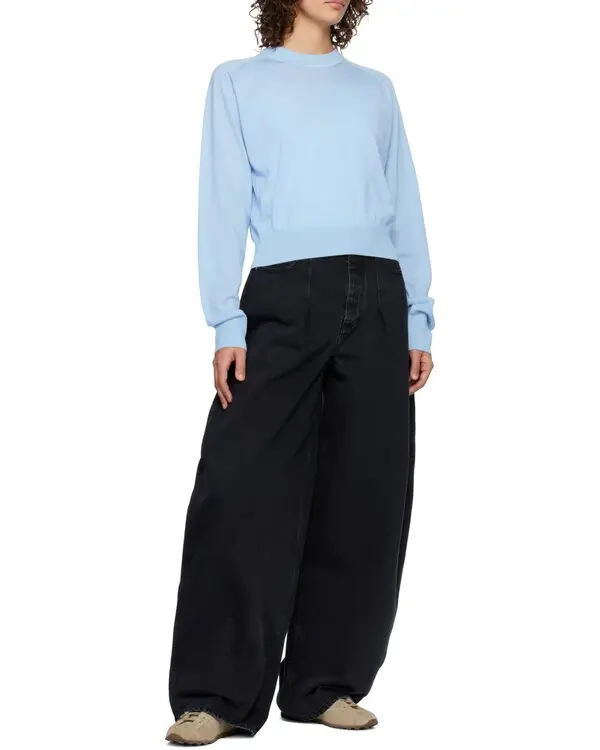 Jacquemus High-rise Curved Leg Jeans - Black