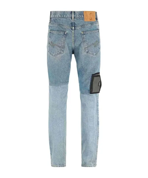 Martine Rose Patchwork Chain Straight Leg Jeans