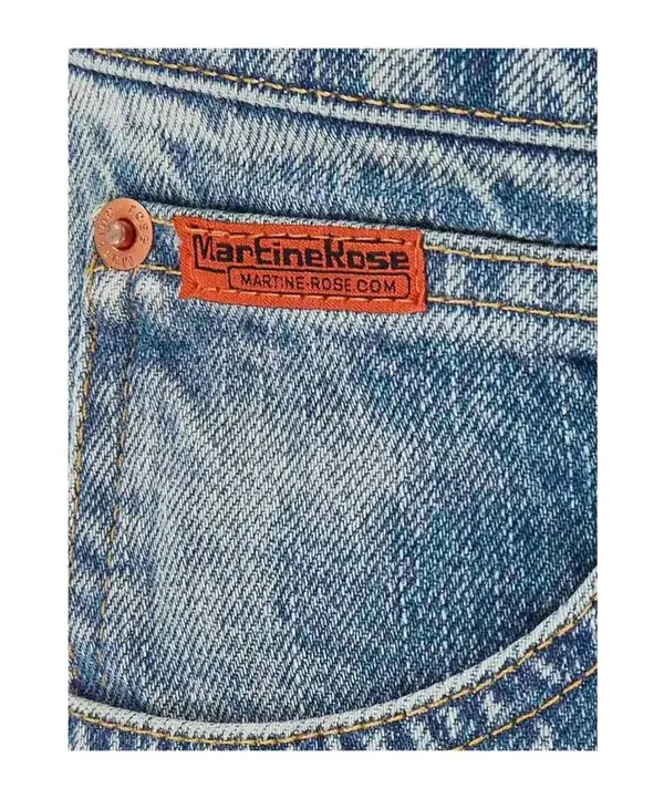 Martine Rose Patchwork Chain Straight Leg Jeans