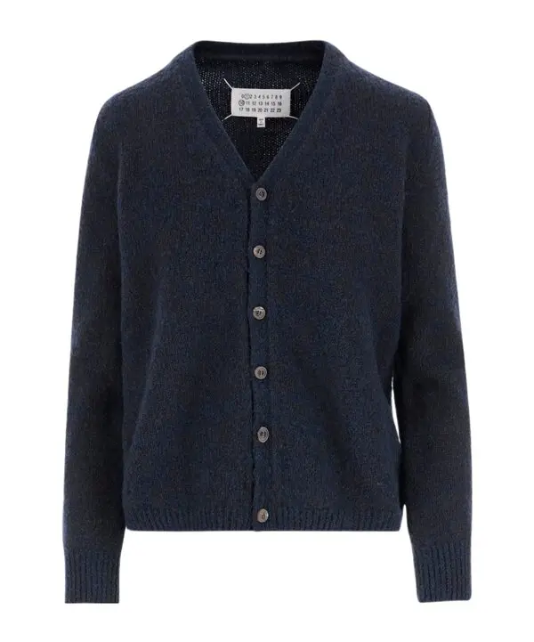 MAISON MARGIELA V-neck Buttoned Cardigan - Black