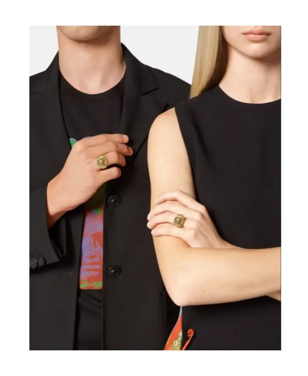 Versace Medusa Head Signet Ring