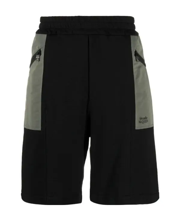 Alexander McQueen Two-tone Elasticated Track Shorts