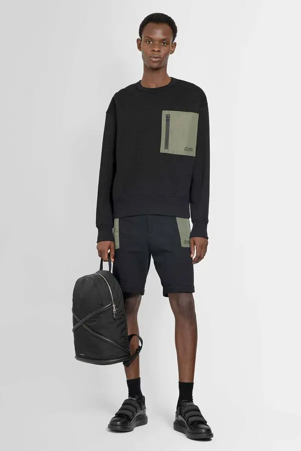 Alexander McQueen Two-tone Elasticated Track Shorts