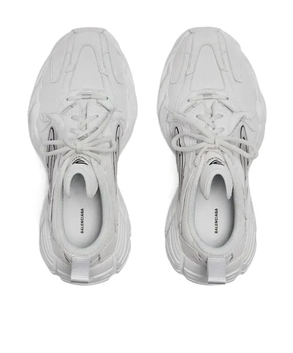 Balenciaga Monday Lace-up Sneakers - Light Gray