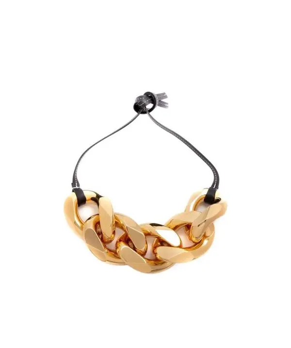 J.W.ANDERSON Jw Anderson Oversized Chain Strap Necklace - Yellow
