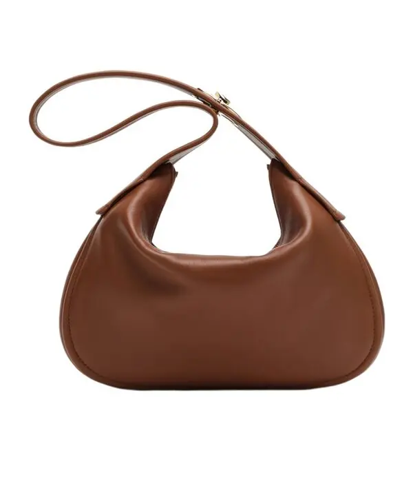 Valentino Garavani Vlogo Leather Shoulder Bag - Brown