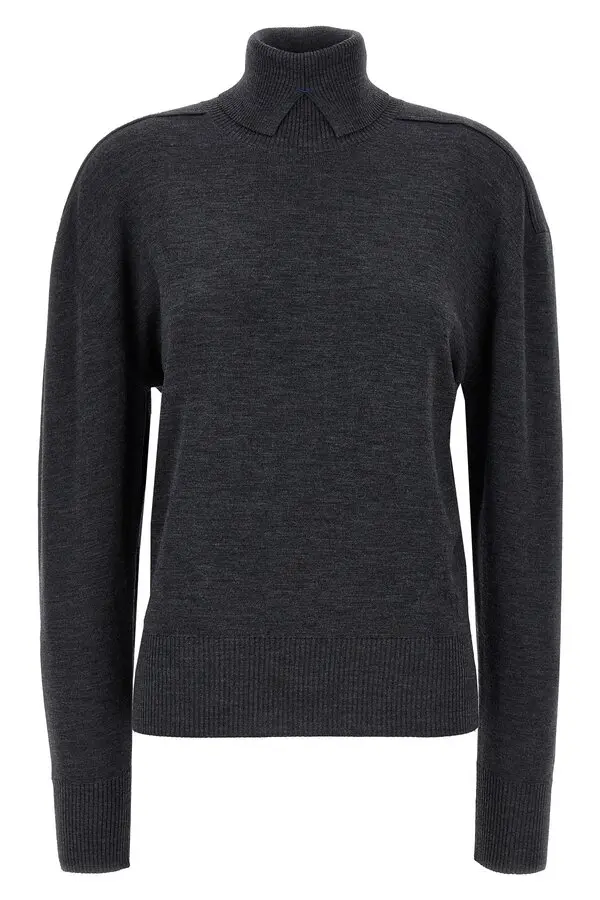 Burberry Long-sleeved Turtleneck Jumper - Black