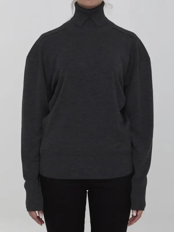 Burberry Long-sleeved Turtleneck Jumper - Black