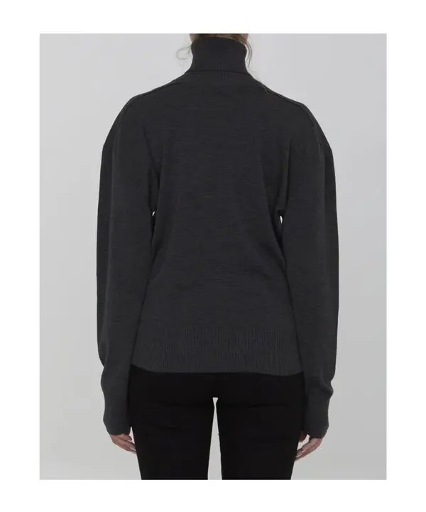 Burberry Long-sleeved Turtleneck Jumper - Black