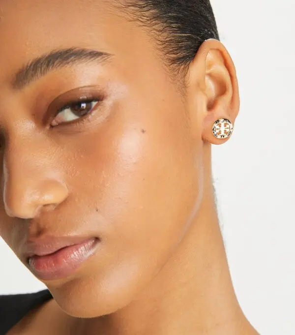 Tory Burch Miller Painted Earrings - Yellow