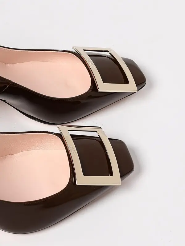 ROGER VIVIER Trompette Buckle Pumps - Brown