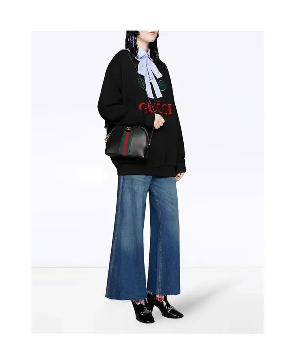 Gucci Oversized Tennis Embroidery Sweatshirt