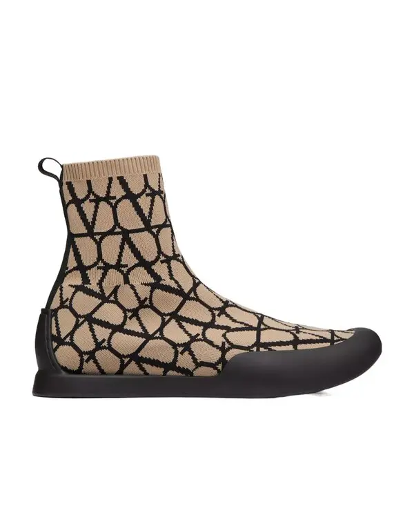 Valentino Garavani Toile Iconographe Sock Boots