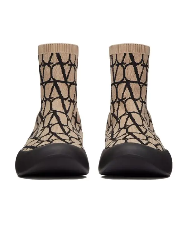 Valentino Garavani Toile Iconographe Sock Boots