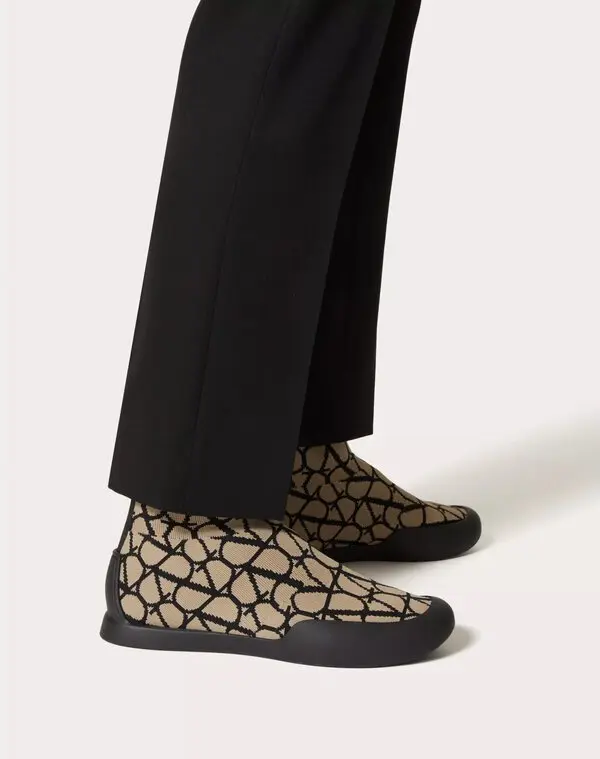 Valentino Garavani Toile Iconographe Sock Boots