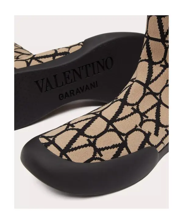Valentino Garavani Toile Iconographe Sock Boots