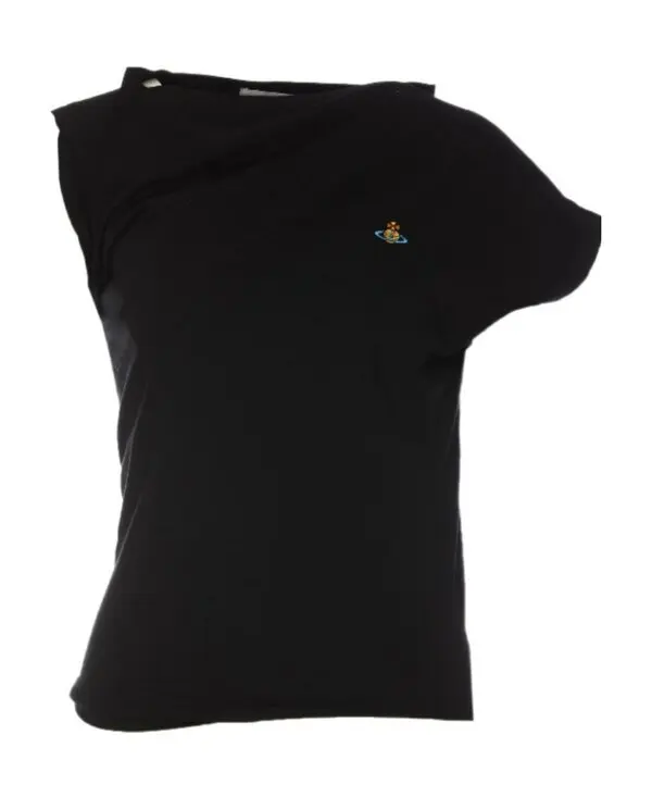 VIVIENNE WESTWOOD Asymmetric Short-sleeved T-shirt - Black
