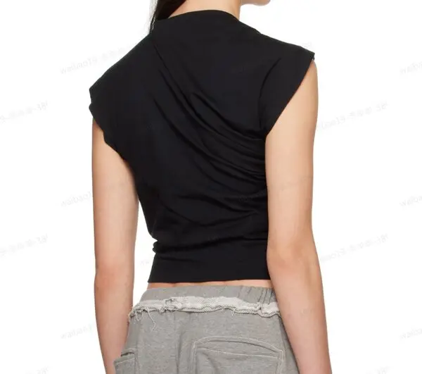 VIVIENNE WESTWOOD Asymmetric Short-sleeved T-shirt - Black