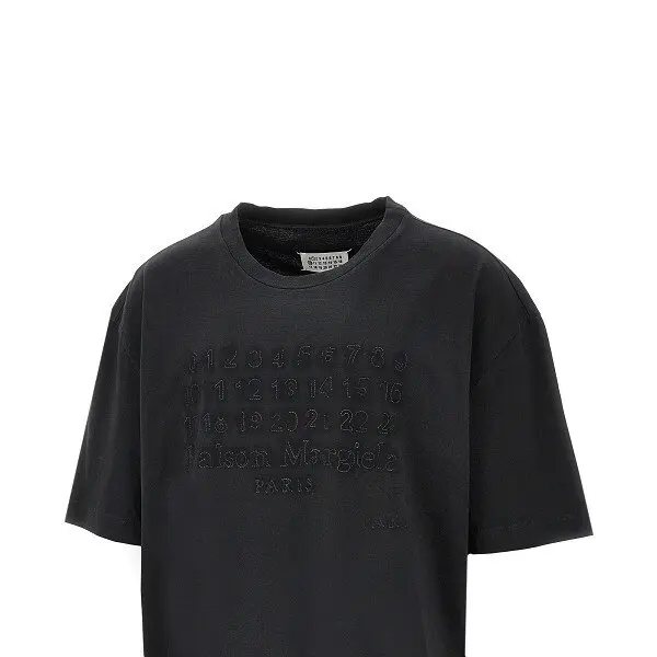 MAISON MARGIELA Numbers-motif Crewneck T-shirt - Black
