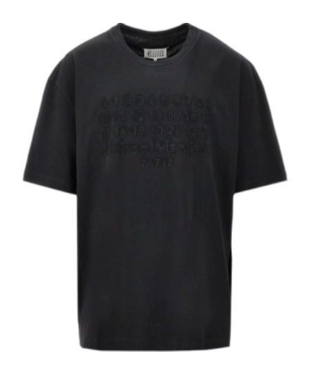 MAISON MARGIELA Numbers-motif Crewneck T-shirt - No