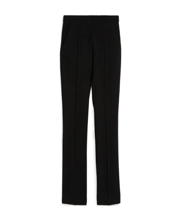 Max Mara Pressed-crease Tailored Trousers - Black