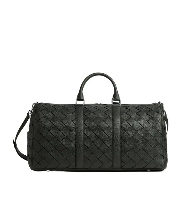 Bottega Veneta Intrecciato Cabin Duffle - Dark Green