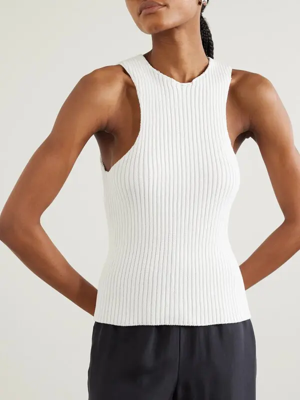 ANN DEMEULEMEESTER Ribbed Tank