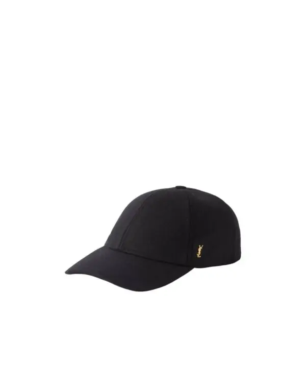 Saint Laurent Wool Cap - Black