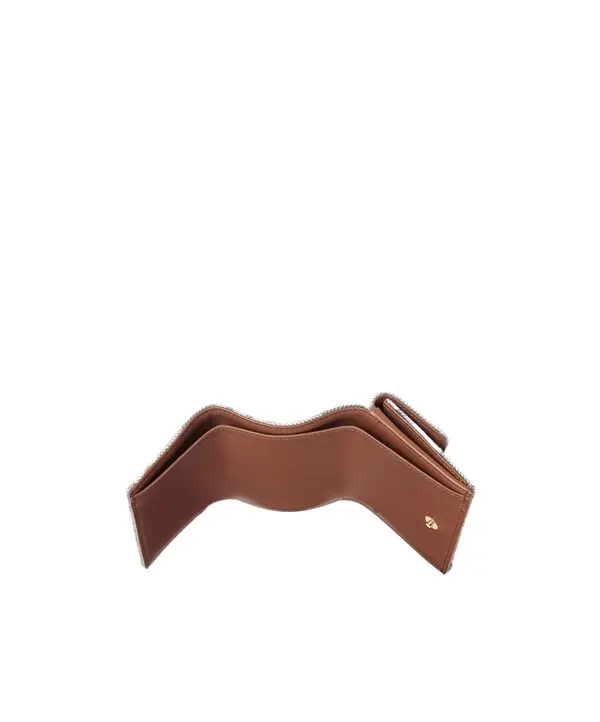 Fendi Baguette Logo Compact Wallet - Blue