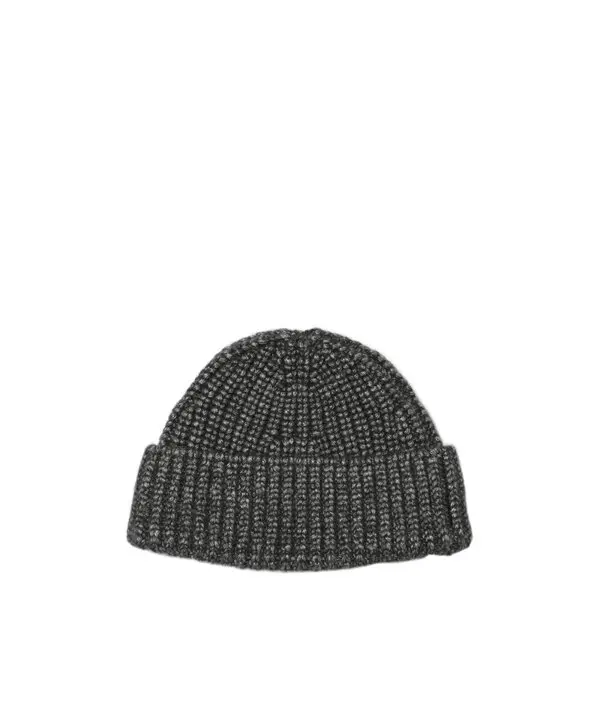 Zegna Ribbed Beanie Hat - Grey