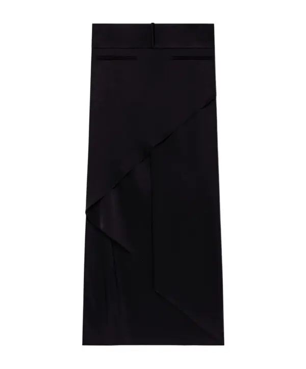 COURREGES Courrèges Infinity Satin Midi Skirt