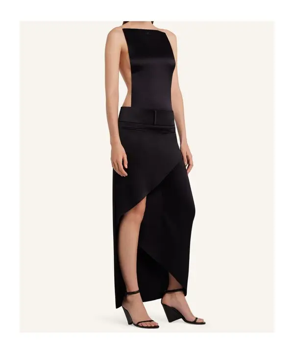 COURREGES Courrèges Infinity Satin Midi Skirt