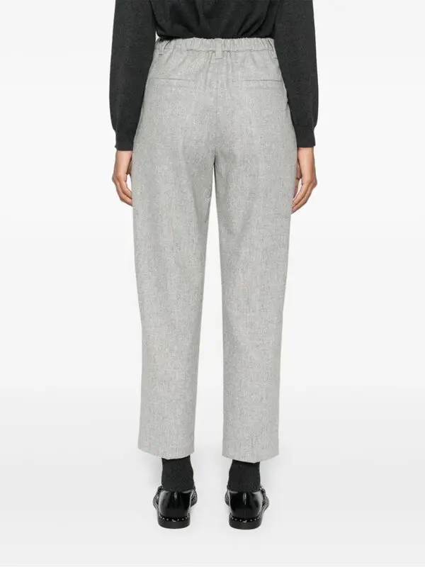 Brunello Cucinelli Tailored Pressed Crease Straight Leg Trousers