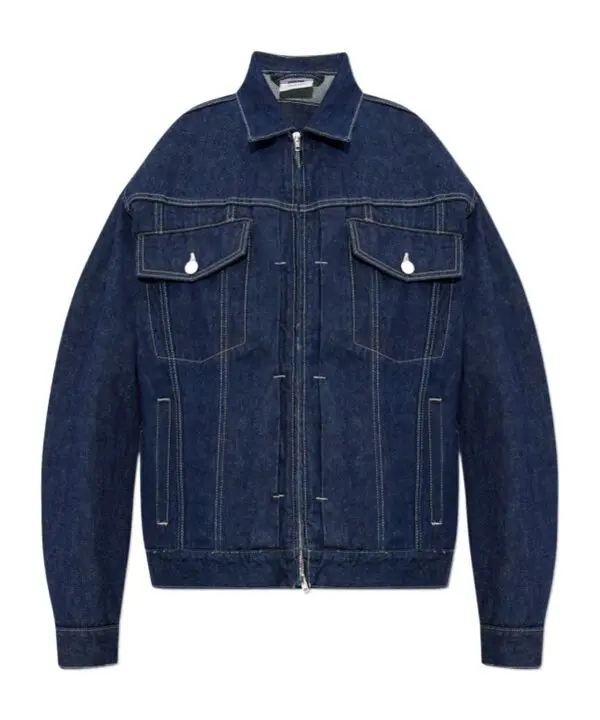 Vetements Zip-front Flap-pocket Denim Jacket
