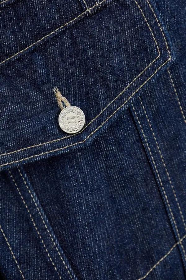 Vetements Zip-front Flap-pocket Denim Jacket