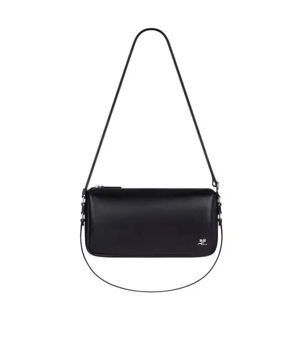 COURREGES Small Baguette Shoulder Bag - Black