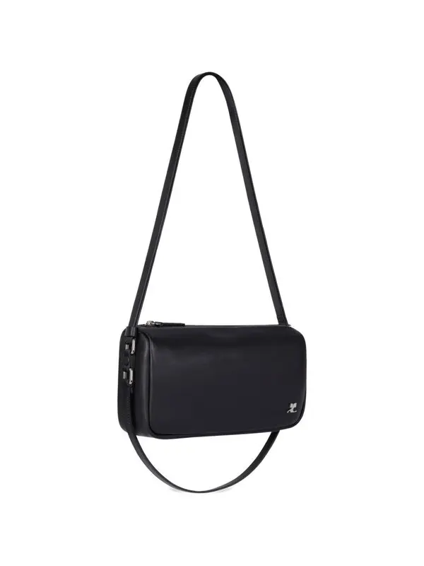 COURREGES Small Baguette Shoulder Bag - Black