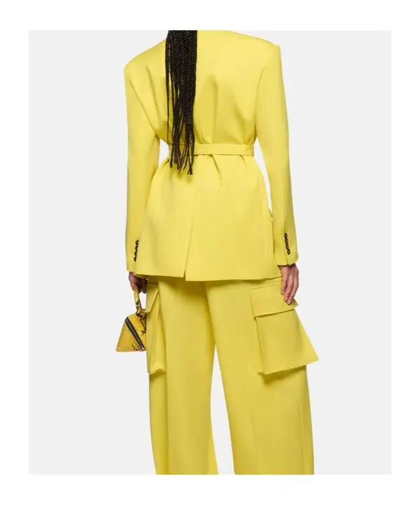Attico Long-sleeved Belted Jacket