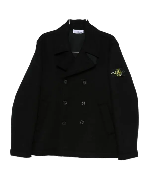 Stone Island Wool Peacoat