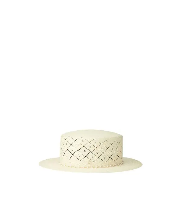 MAISON MICHEL Kiki Hat - Natural