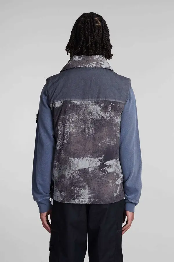 Stone Island Camouflage Printed Sleeveless Gilet