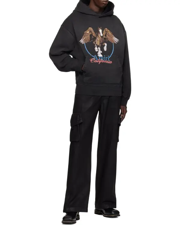 Amiri Pegasus Printed Jersey Hoodie